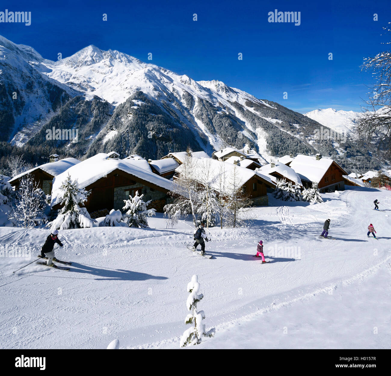 ski resort Sainte Foy Tarentaise, France, Savoie, Sainte-Foy-Tarentaise ...