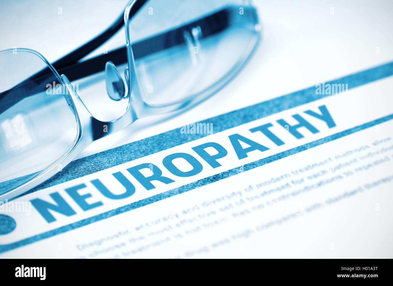 Diagnosis - Neuropathy. Medicine Concept. 3D Illustration Stock Photo ...
