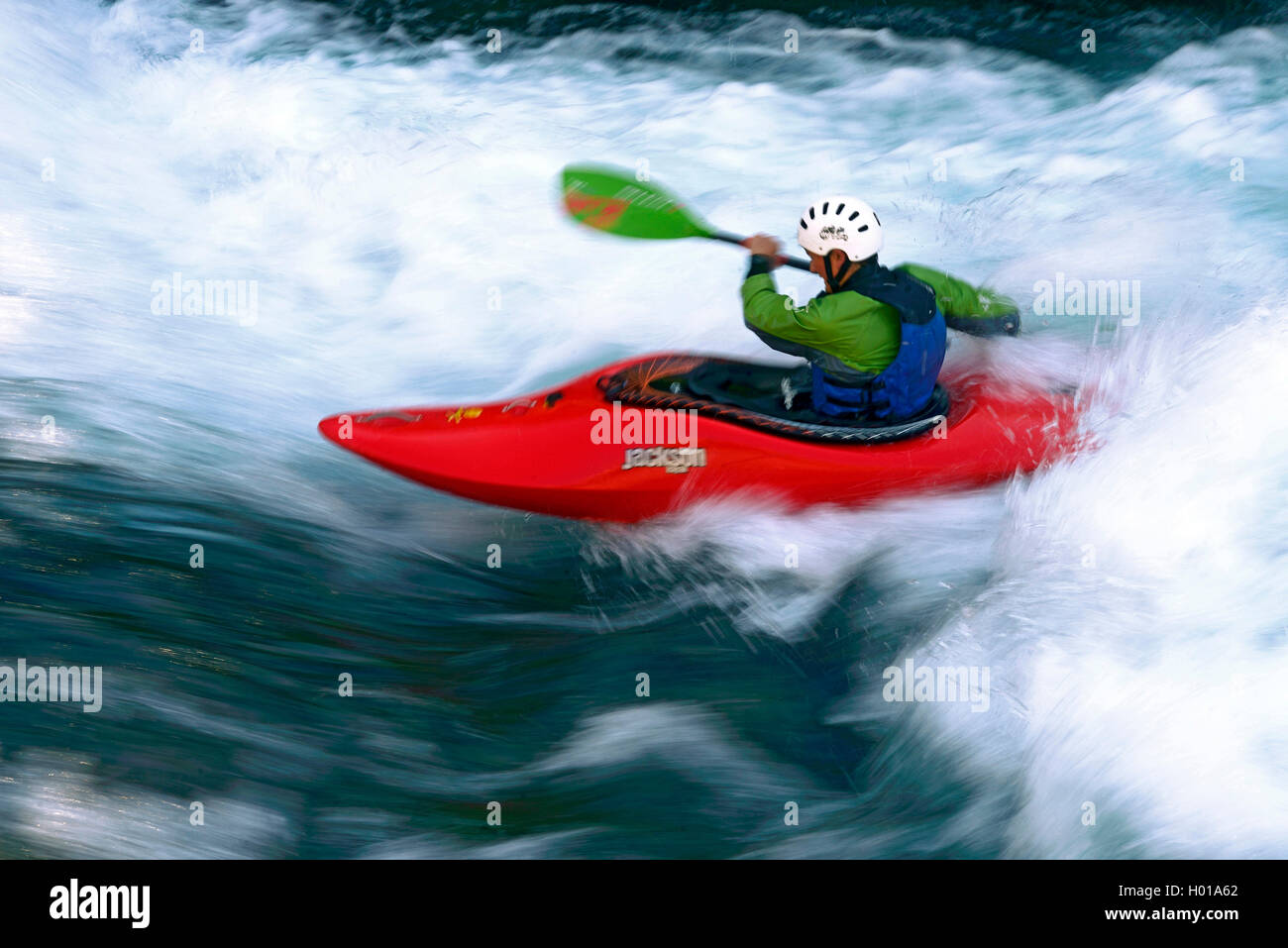 Kayak in the river Sorgue, France, Provence Stock Photo - Alamy