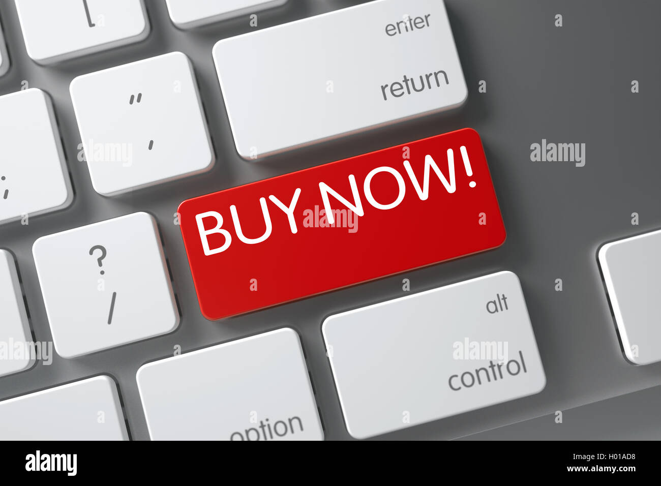 Buy Now - Red Key. 3D Stock Photo - Alamy
