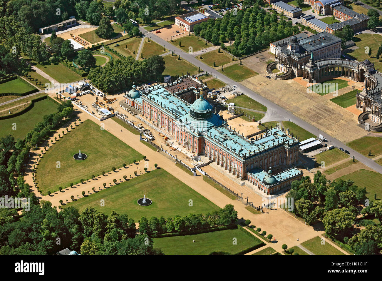 new palais at the Park of castle Sanssouci, university of Potsdam, 20. ...