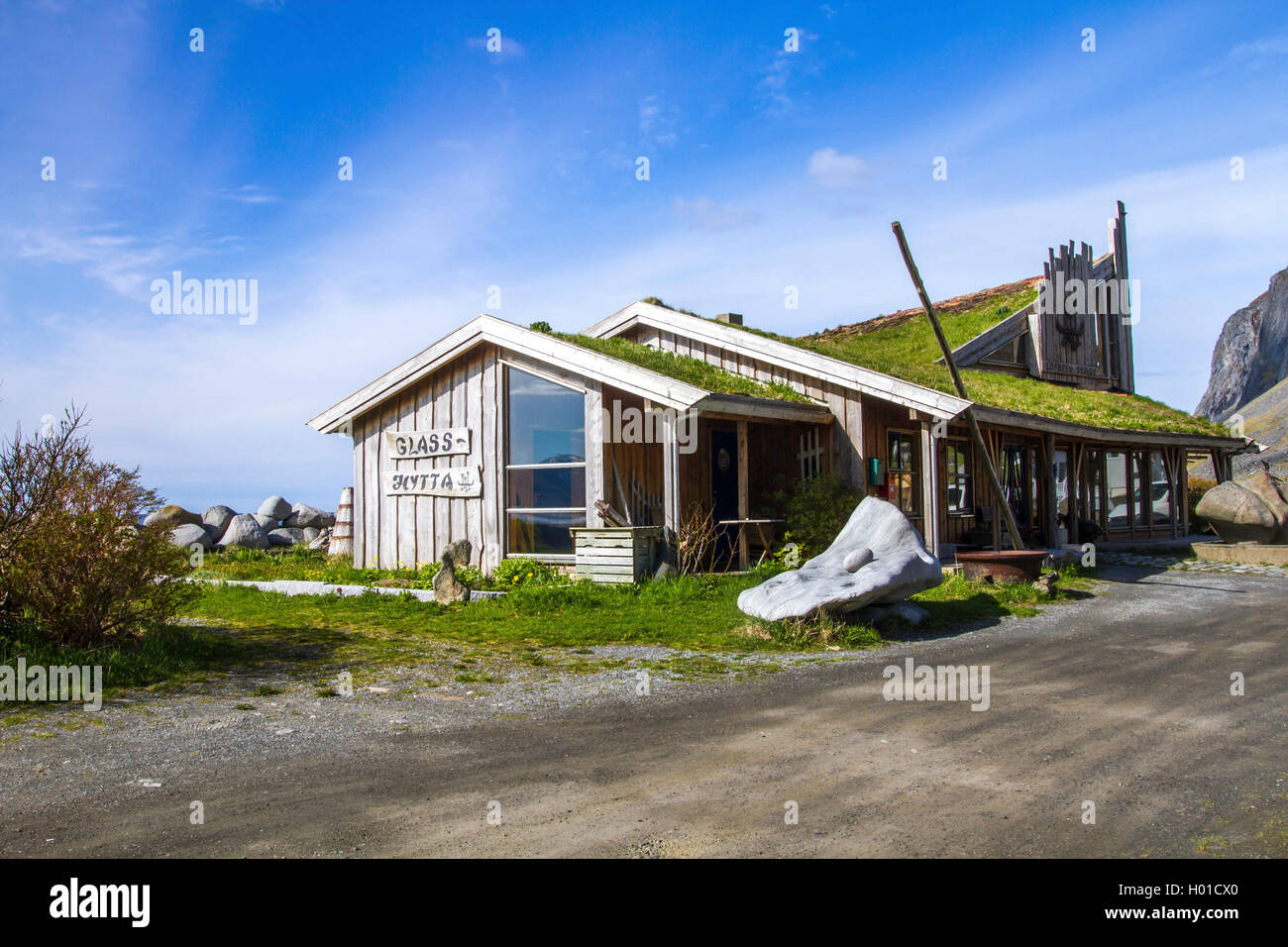 glass blowing workshop, Norway, Lofoten Islands Stock Photo - Alamy