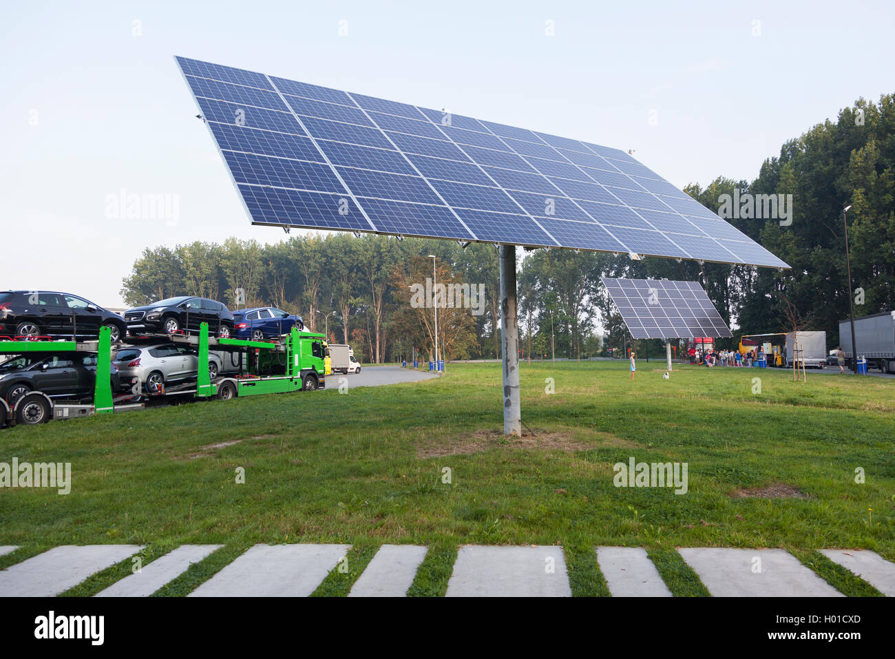 Solar panel and public transport High Resolution Stock Photography and ...