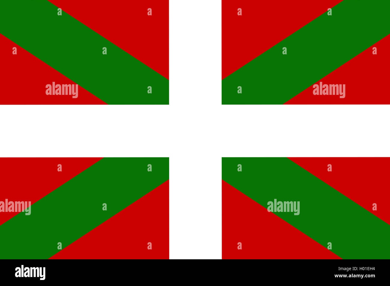 ikurrina flag, Spain, Basque country Stock Photo - Alamy