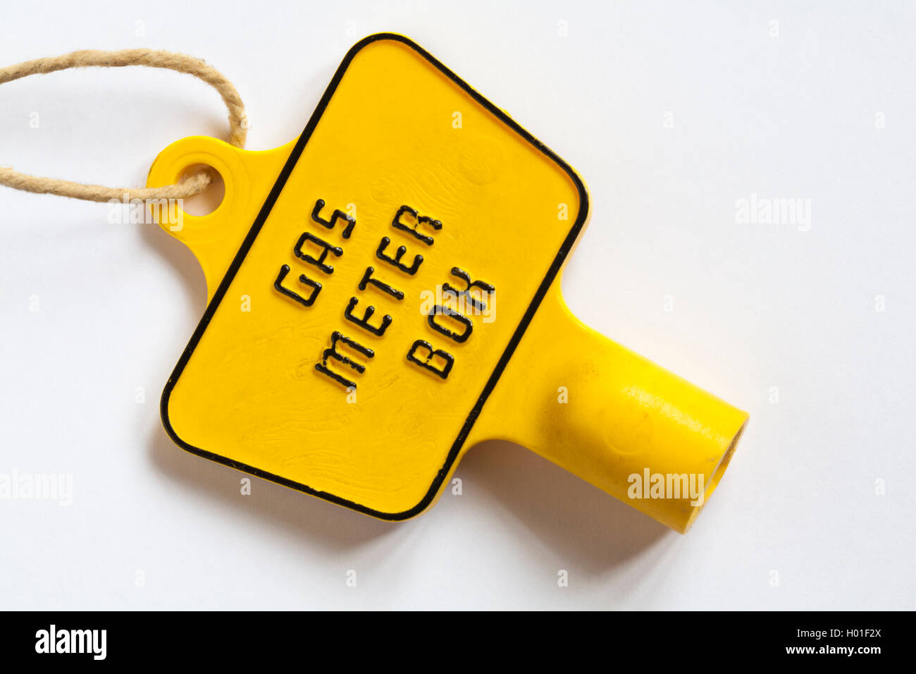Gas meter box key isolated on white background Stock Photo - Alamy