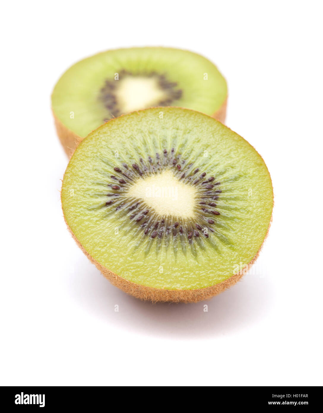 ripe kiwifruit isolated on white background Stock Photo - Alamy