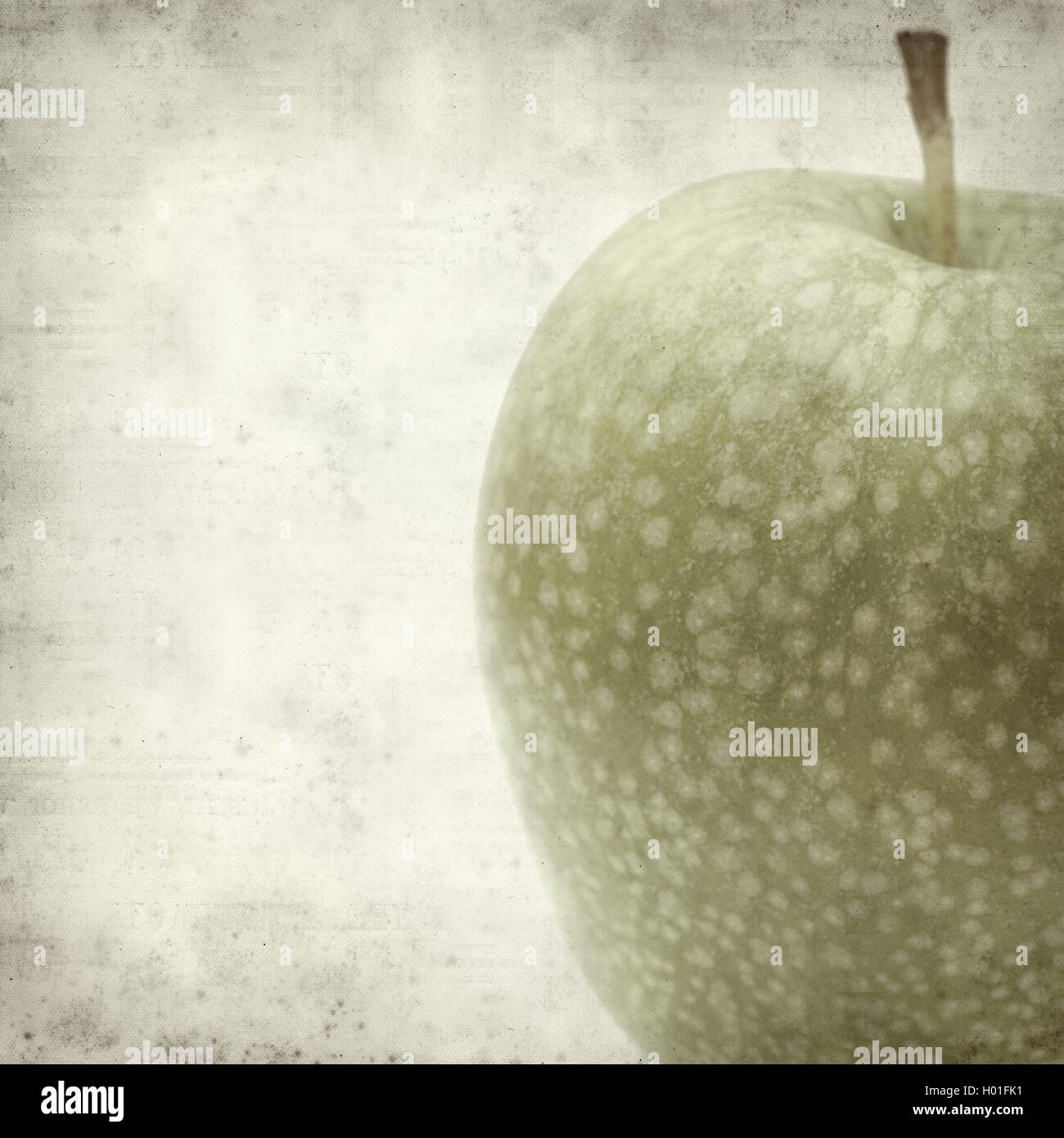 textured old paper background with fresh green apples Stock Photo - Alamy