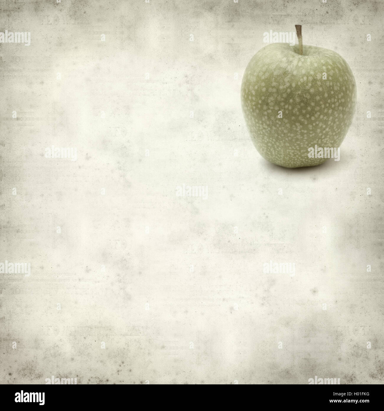 textured old paper background with fresh green apples Stock Photo - Alamy