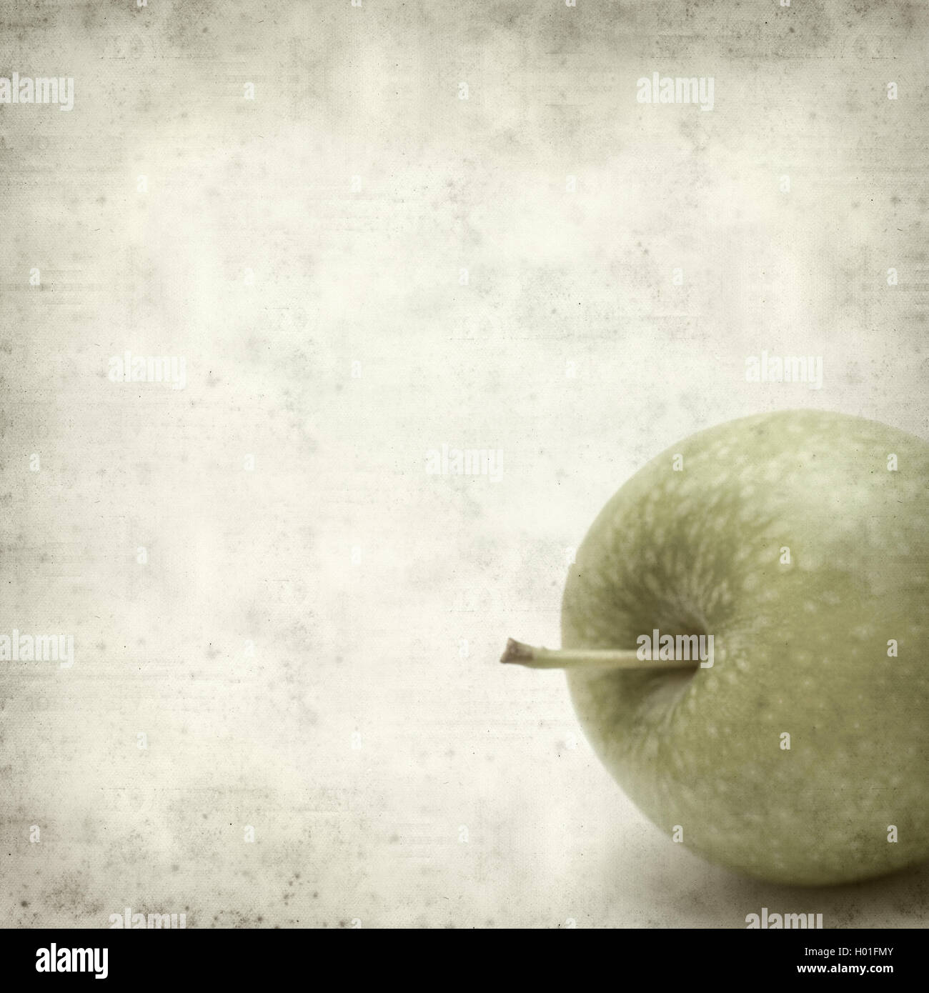 textured old paper background with fresh green apples Stock Photo - Alamy