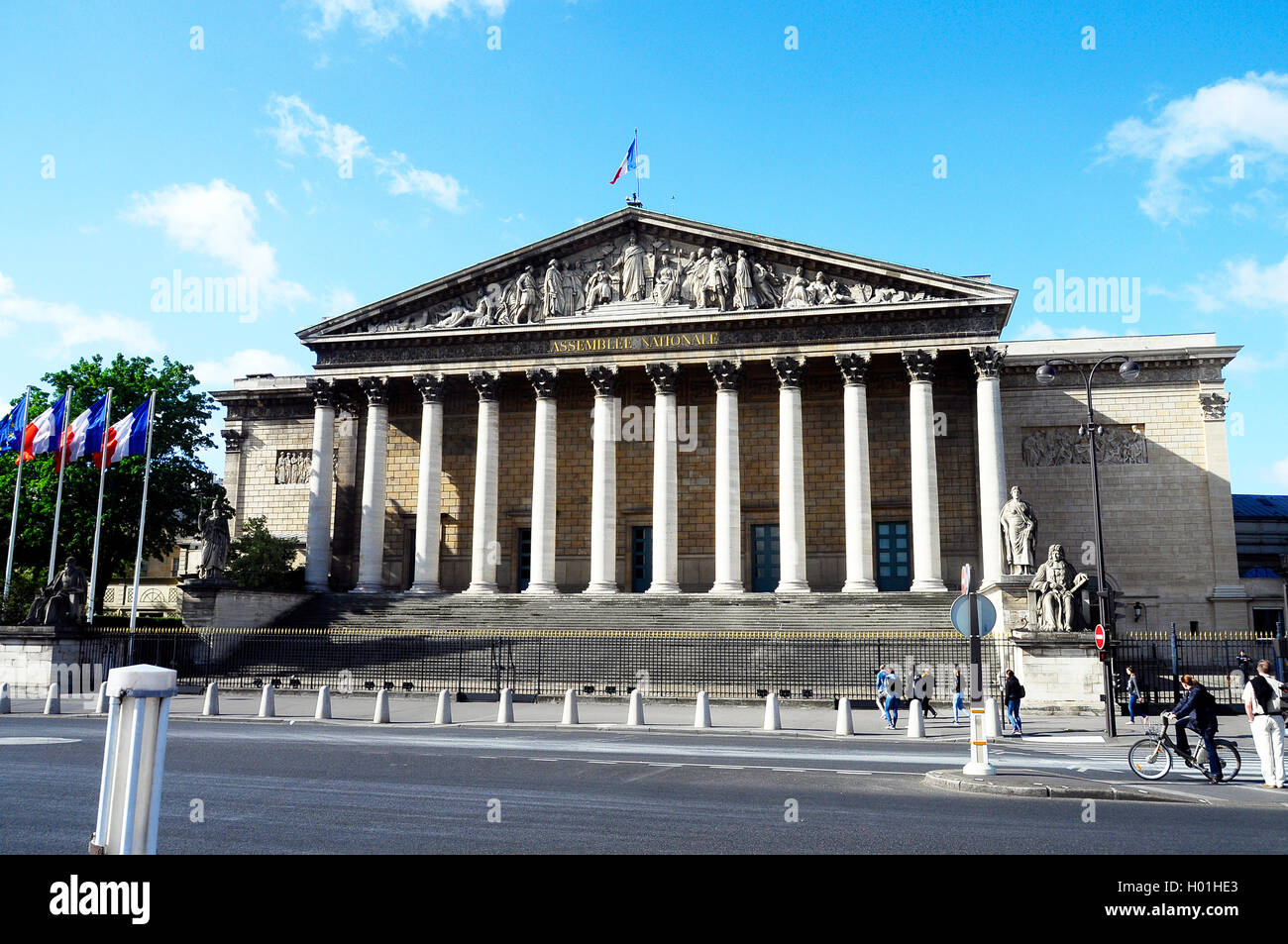 Building of National assembly in Paris and blue sky Stock Photo - Alamy