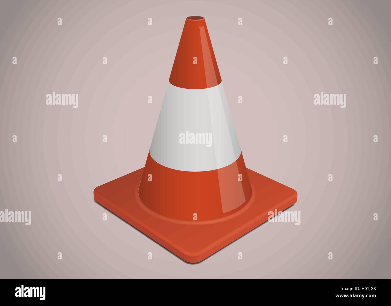 Traffic or safety cone illustration Stock Vector Image & Art - Alamy