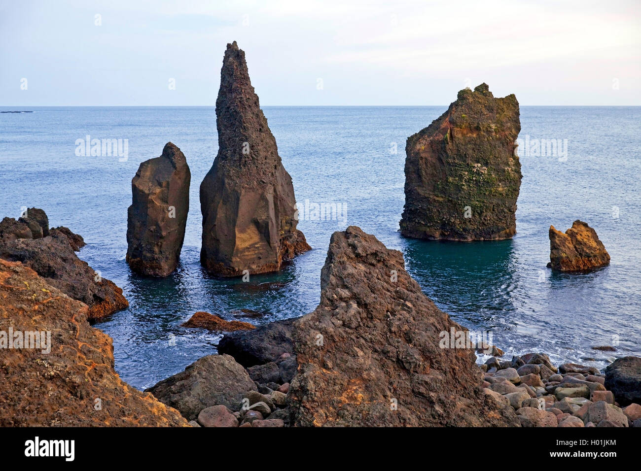 weirdly shaped coastal rock of Cap Reykjanes, Iceland, Reykjanes ...