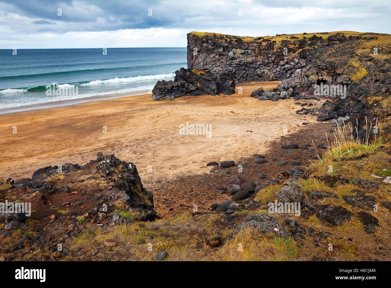 bay of Skardsvik, Iceland, Snaefellsnes Stock Photo - Alamy