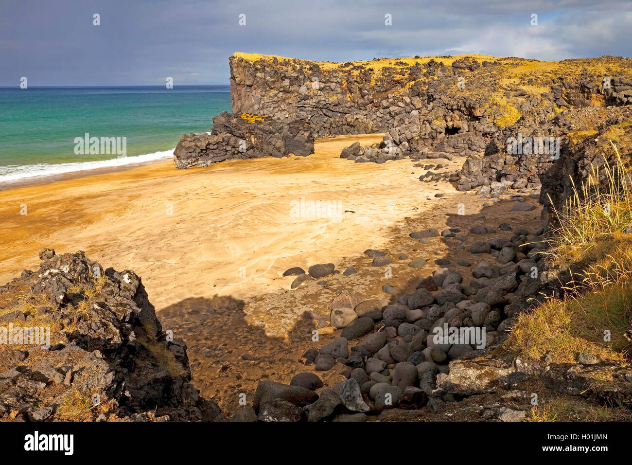 bay of Skardsvik, Iceland, Snaefellsnes Stock Photo - Alamy