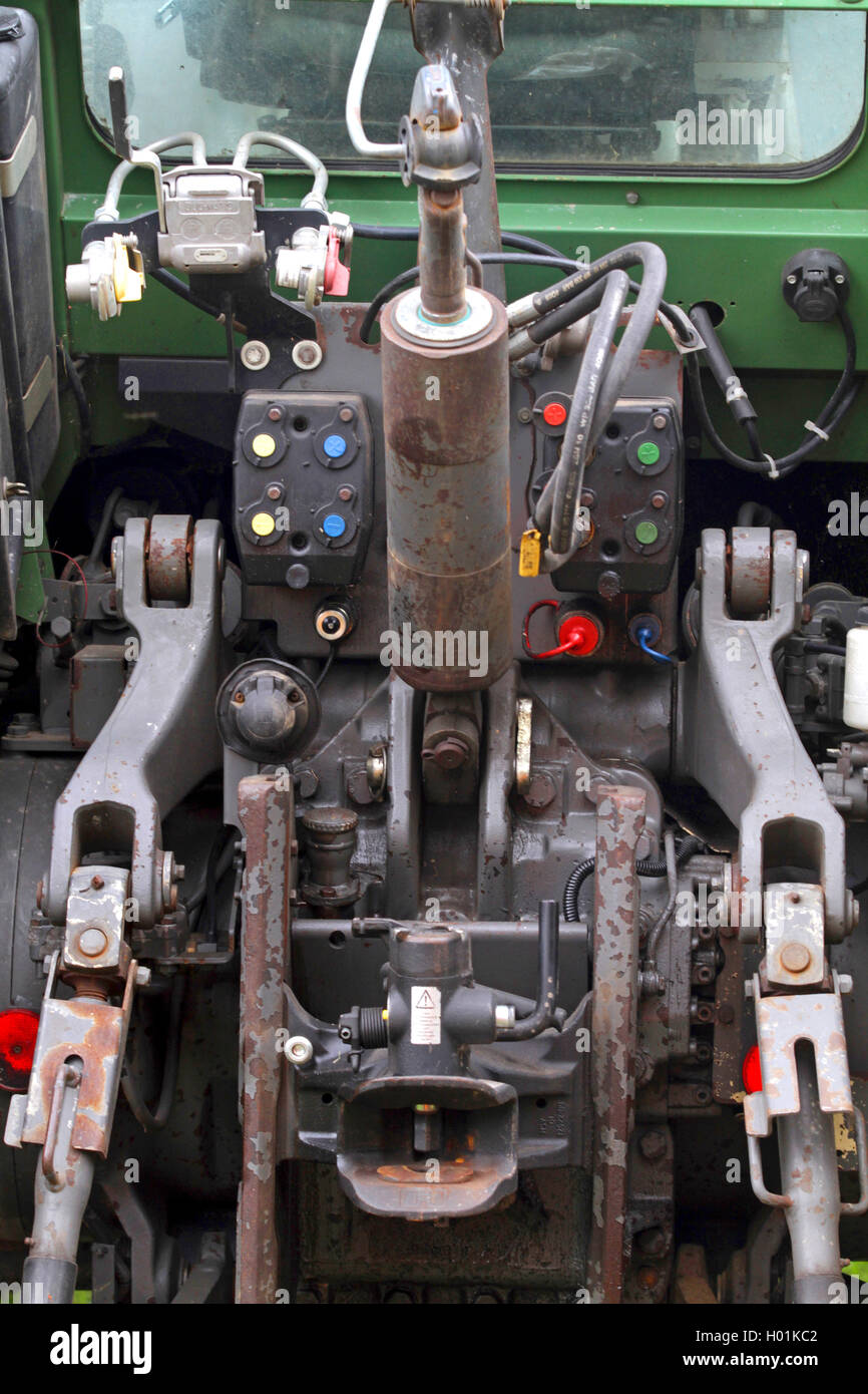 trailer hitch of a tractor, Germany Stock Photo - Alamy