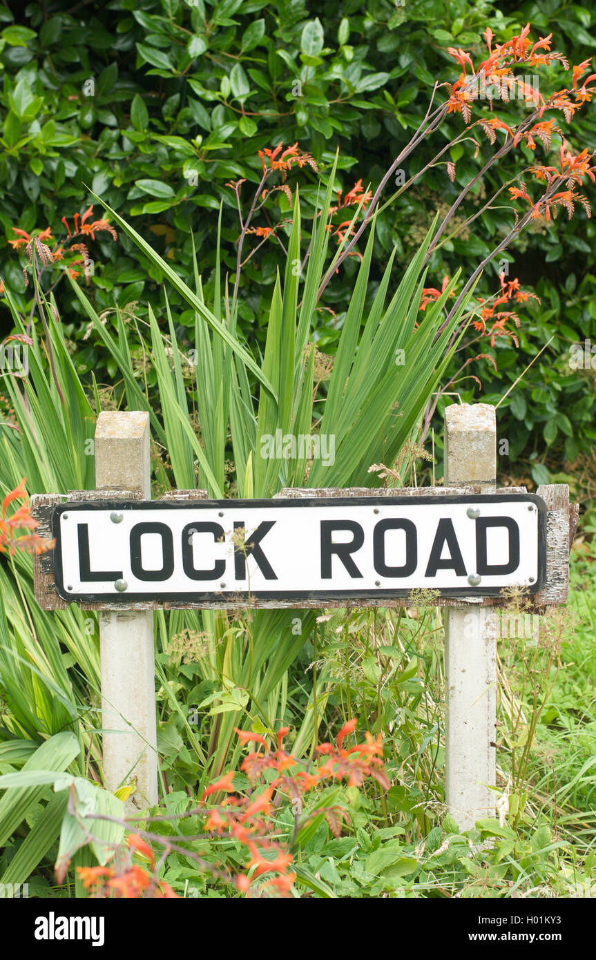 Road Sign Flowers High Resolution Stock Photography and Images - Alamy