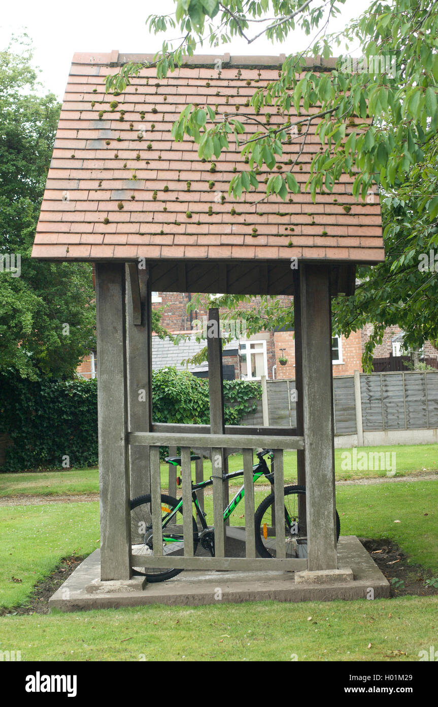 Bicycle parked in church Lynch gate,England,UK Stock Photo - Alamy