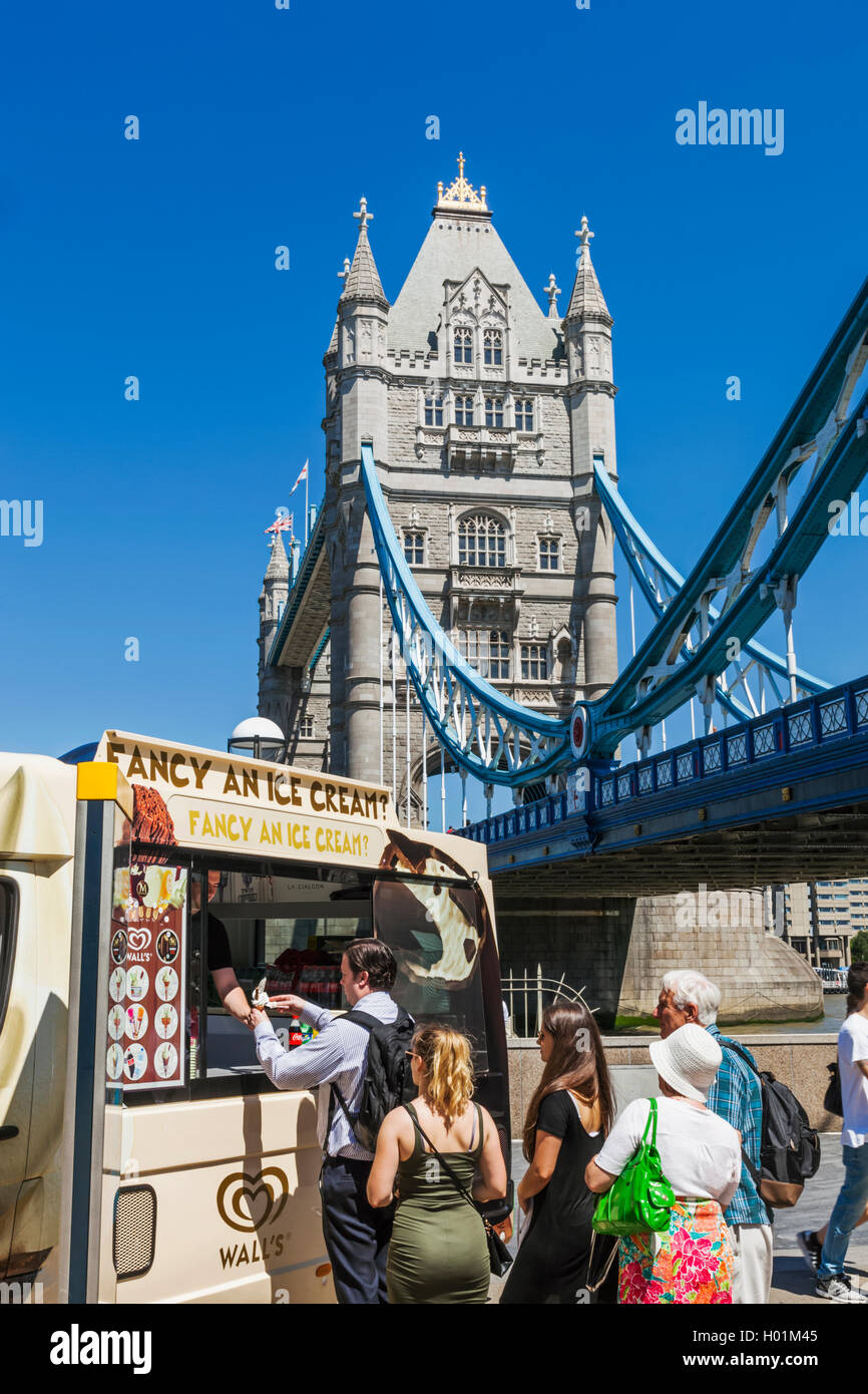 Tower bridge ice cream van hi-res stock photography and images - Alamy