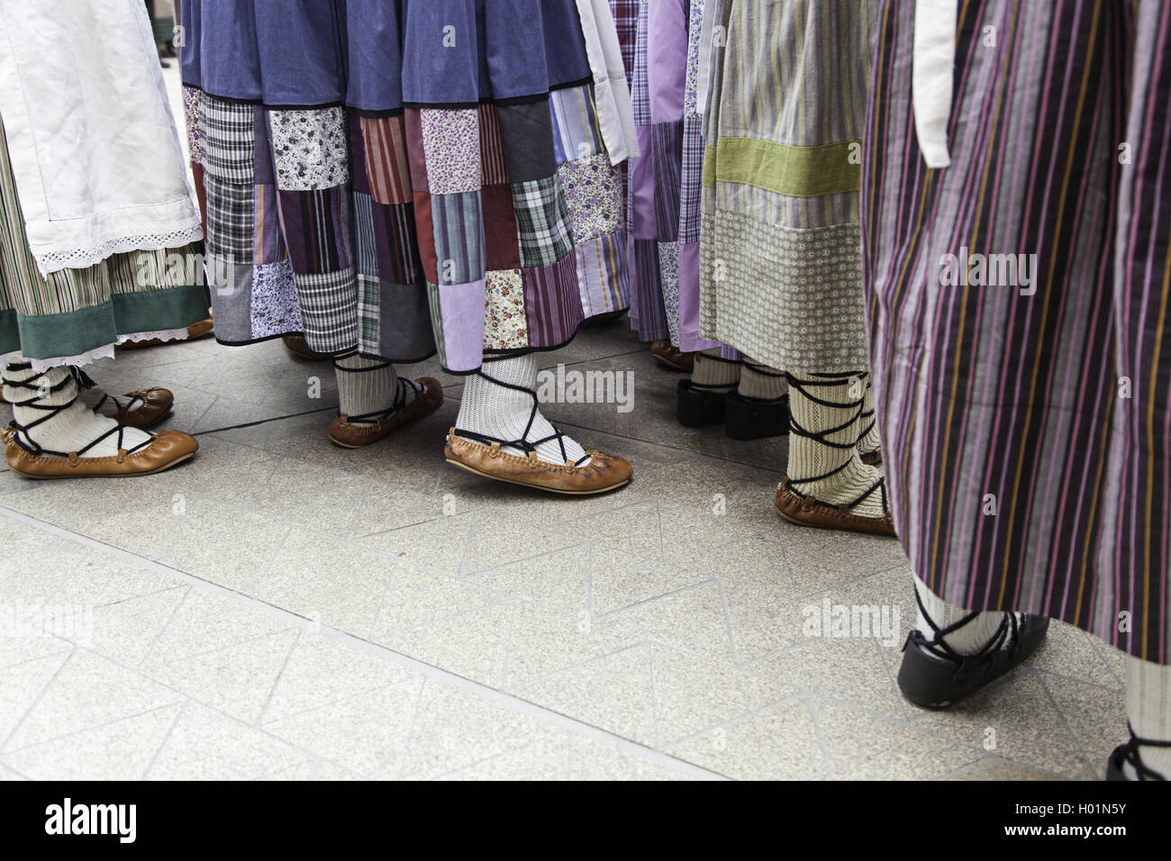 Basque classic shoes, classic clothing detail, show Stock Photo - Alamy