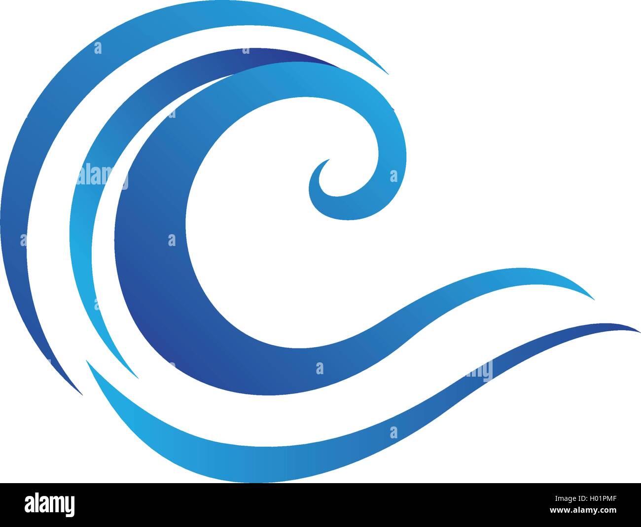 Water wave Logo Template Stock Vector Image & Art - Alamy