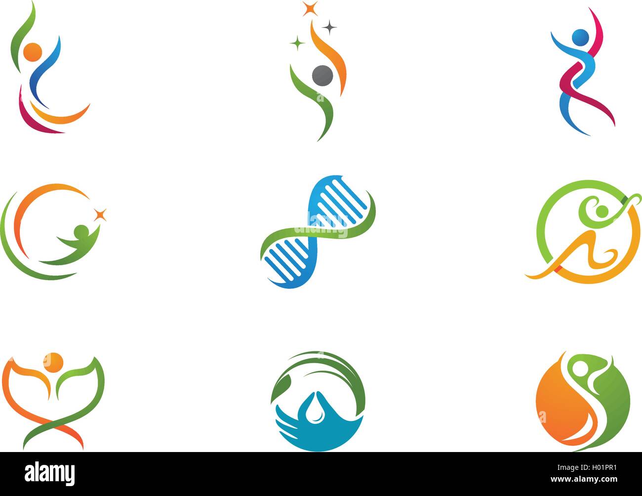 Health Logo Template Stock Vector Image & Art - Alamy