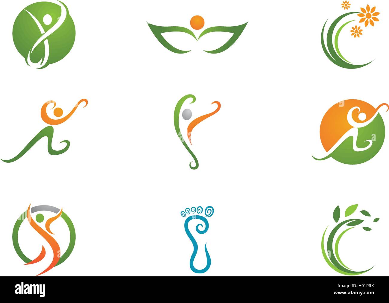 Health Logo Template Stock Vector Image & Art - Alamy