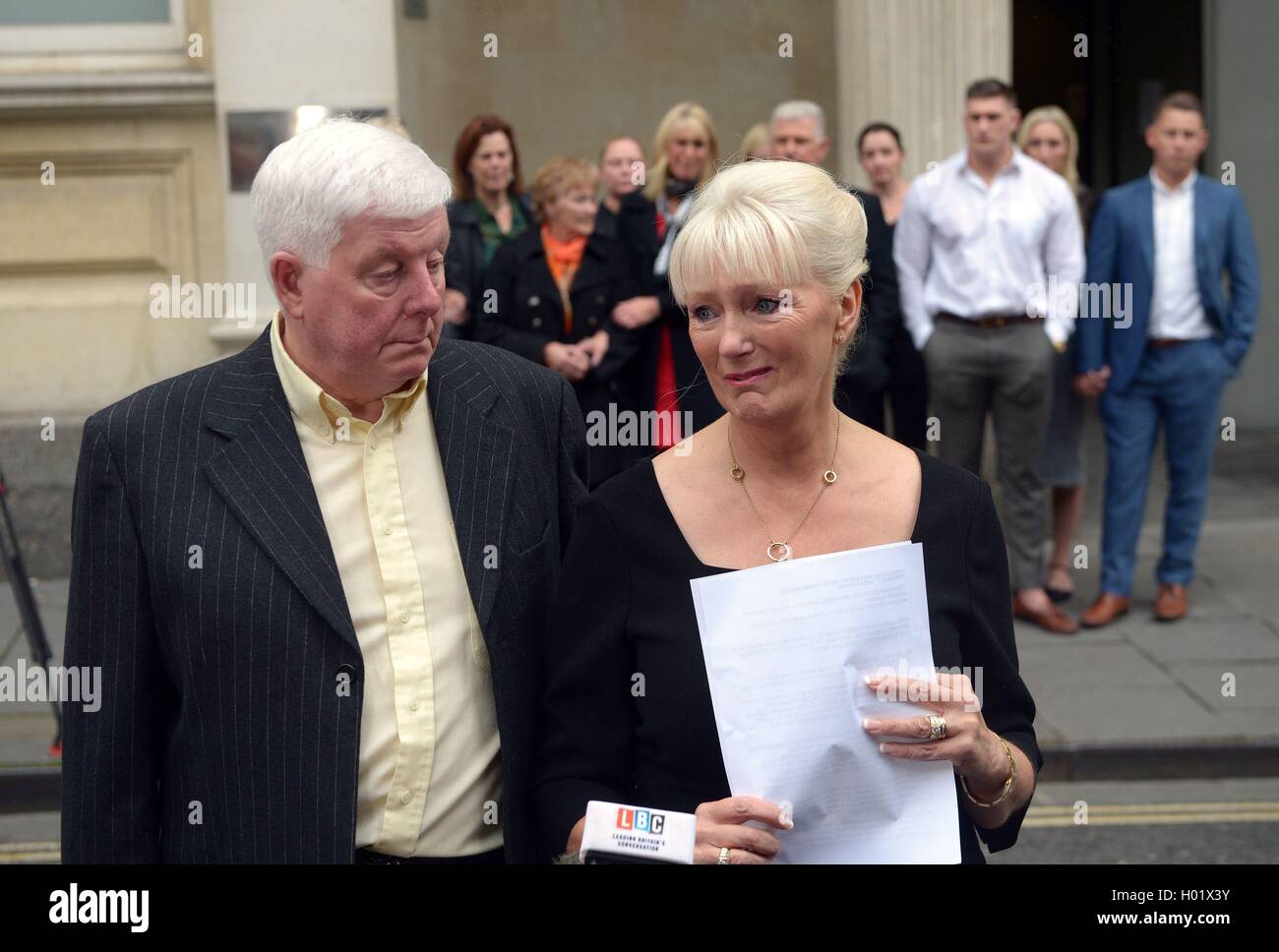 Karen Edwards mother of Becky Godden-Edwards, speaks outside Bristol ...