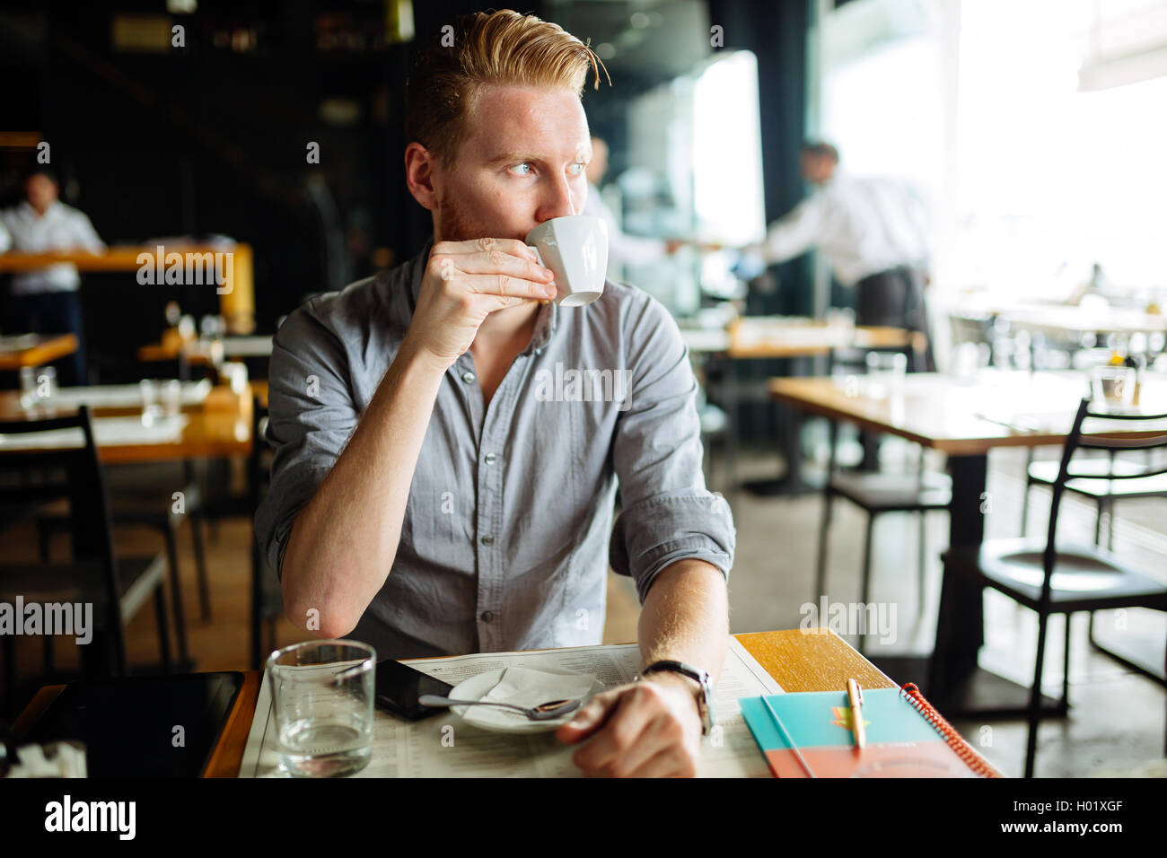 Concept coffee break work hi-res stock photography and images - Alamy