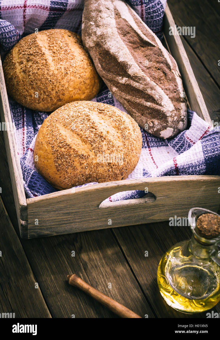 Bread box top view hi-res stock photography and images - Alamy