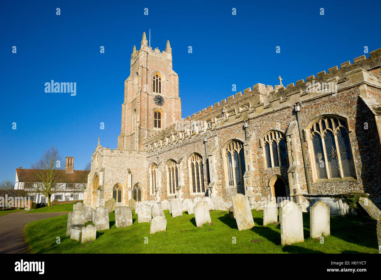 Church in a village in Suffolk, England in the heart of 'Constable ...