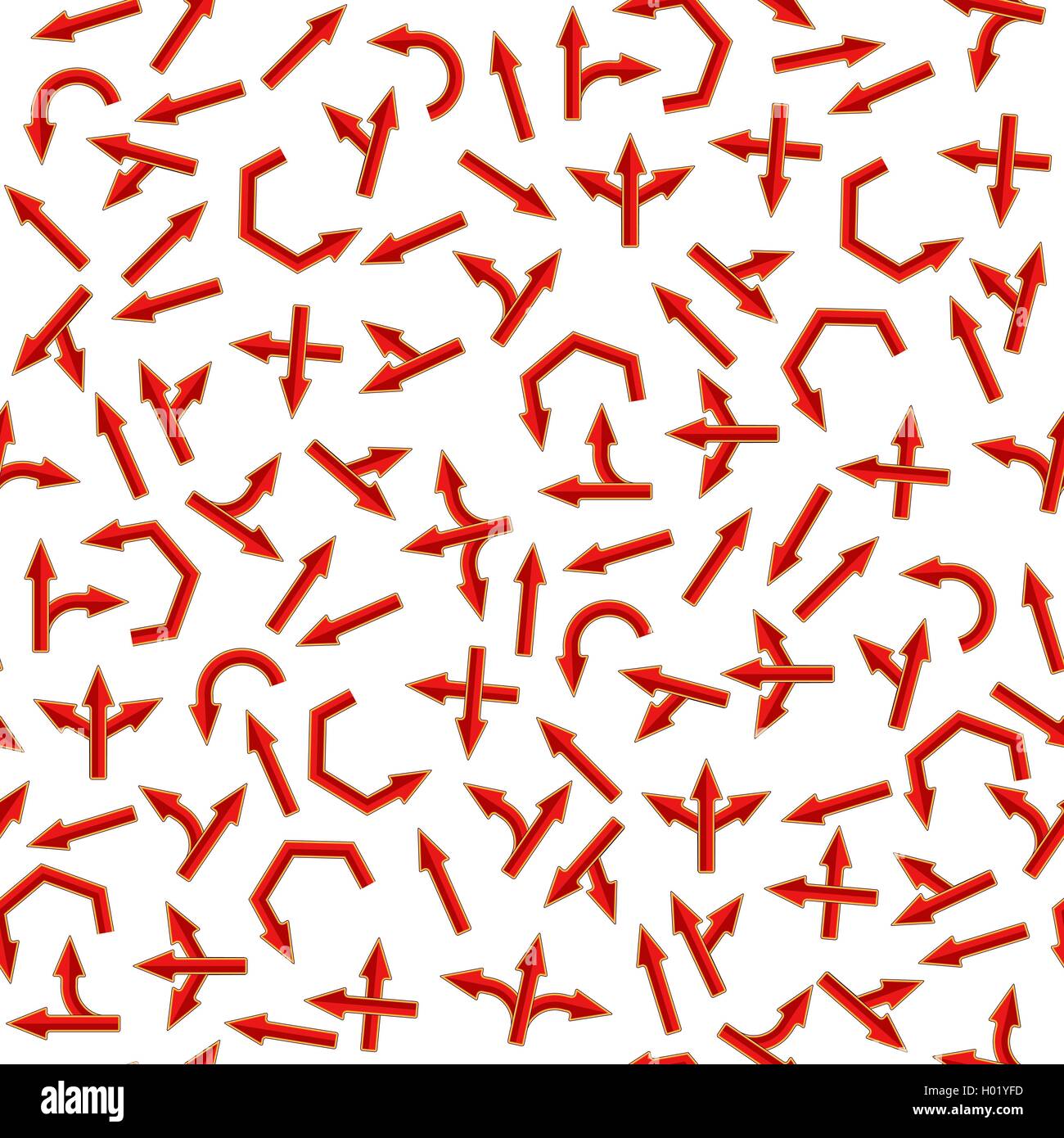 Set of Red Arrows Isolated Stock Vector Image & Art - Alamy