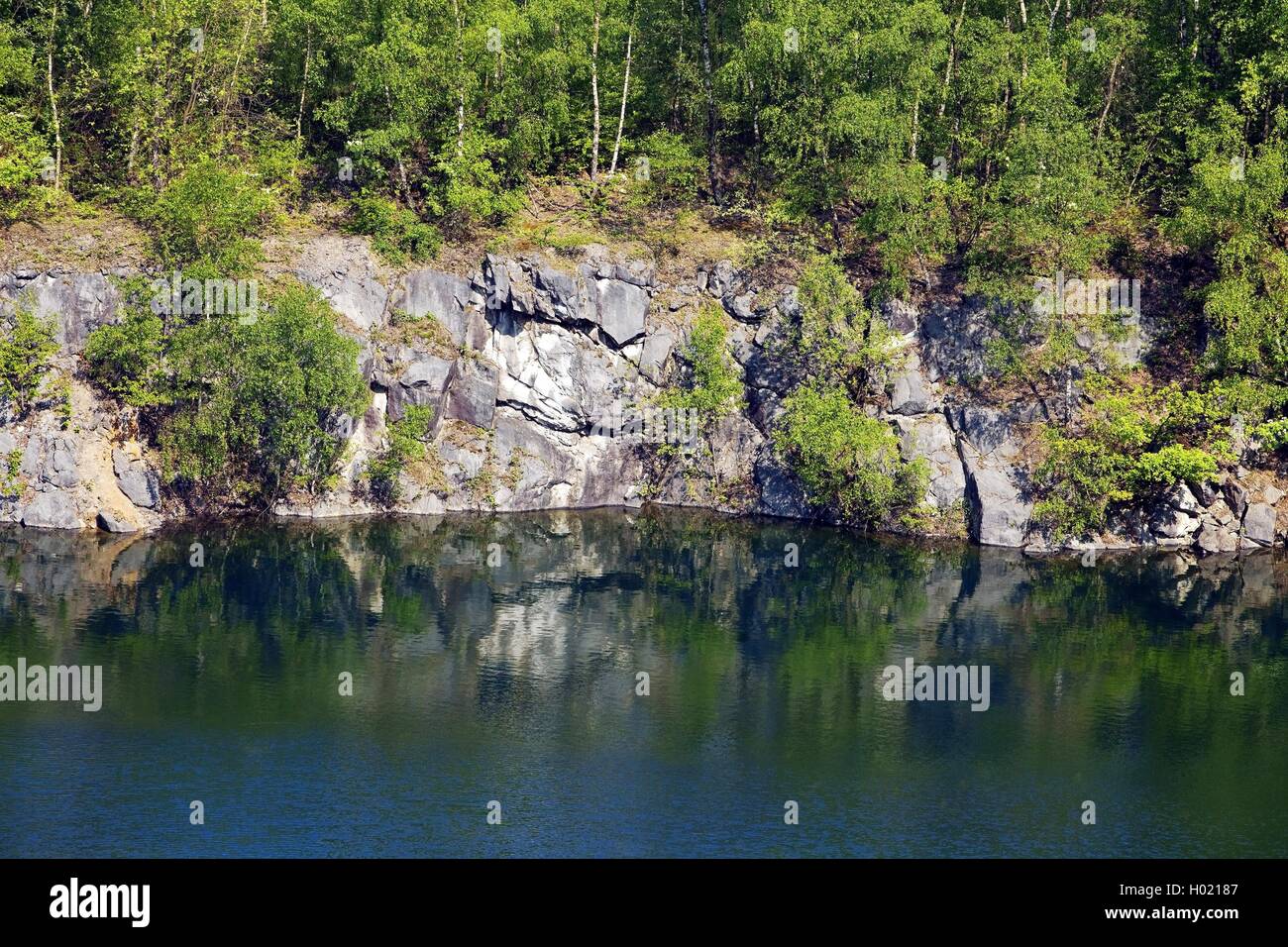 former limestone quarry Schlupkothen, Germany, North Rhine-Westphalia ...