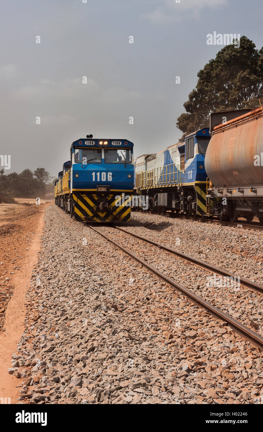 Operations for transporting and managing iron ore. Train from mine on ...