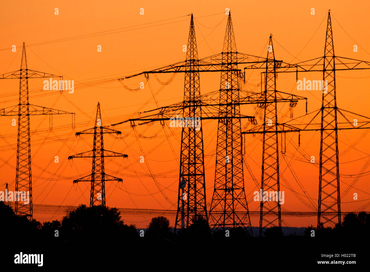 Power poles supply line hi-res stock photography and images - Alamy