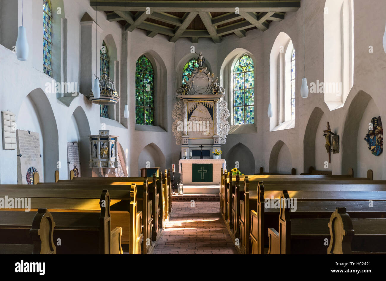 Klosterkirche Protestant Parish Church building interior, Himmelpfort ...