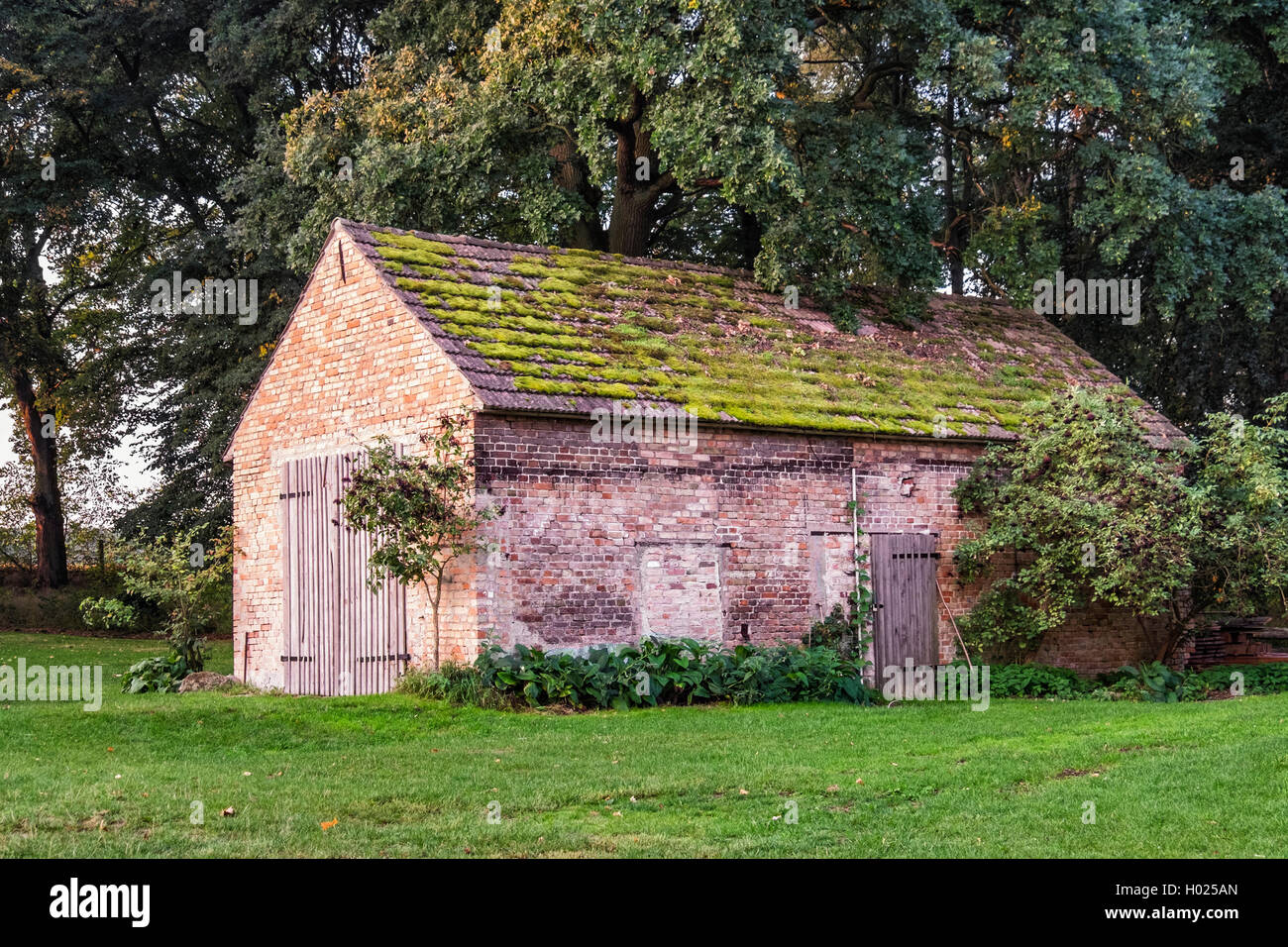 Restored old brick barn exterior at Gut Boltenhof Hotel & organic farm ...