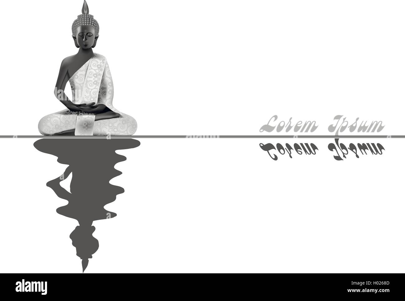 Blessing buddha Stock Vector Images - Alamy