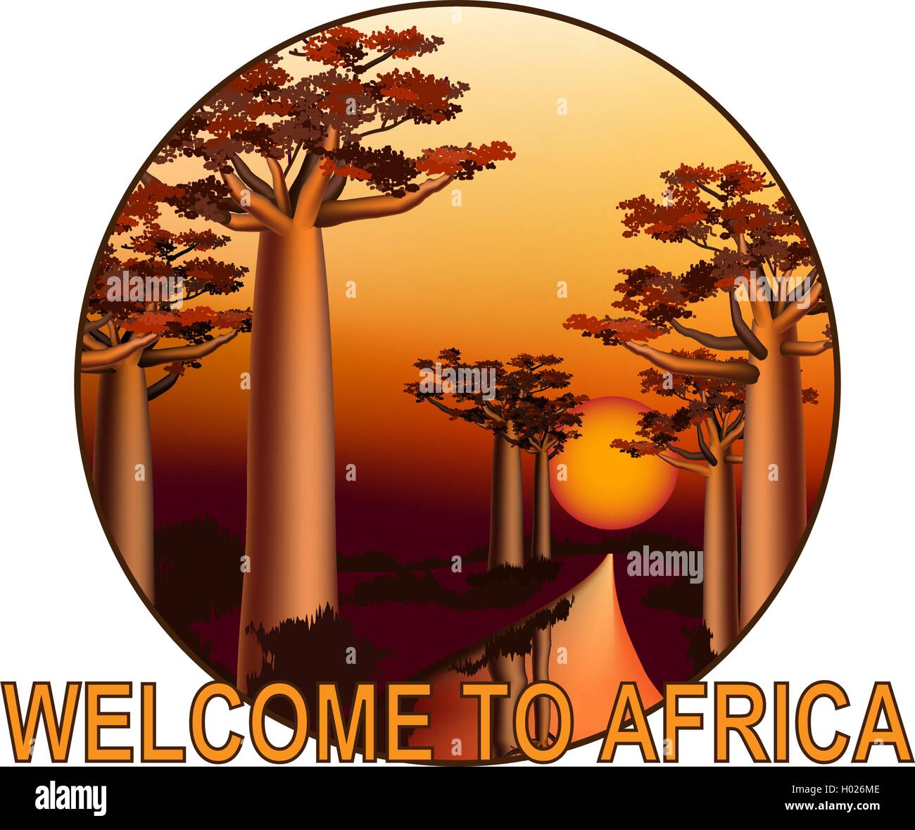 South african forest Stock Vector Images - Alamy