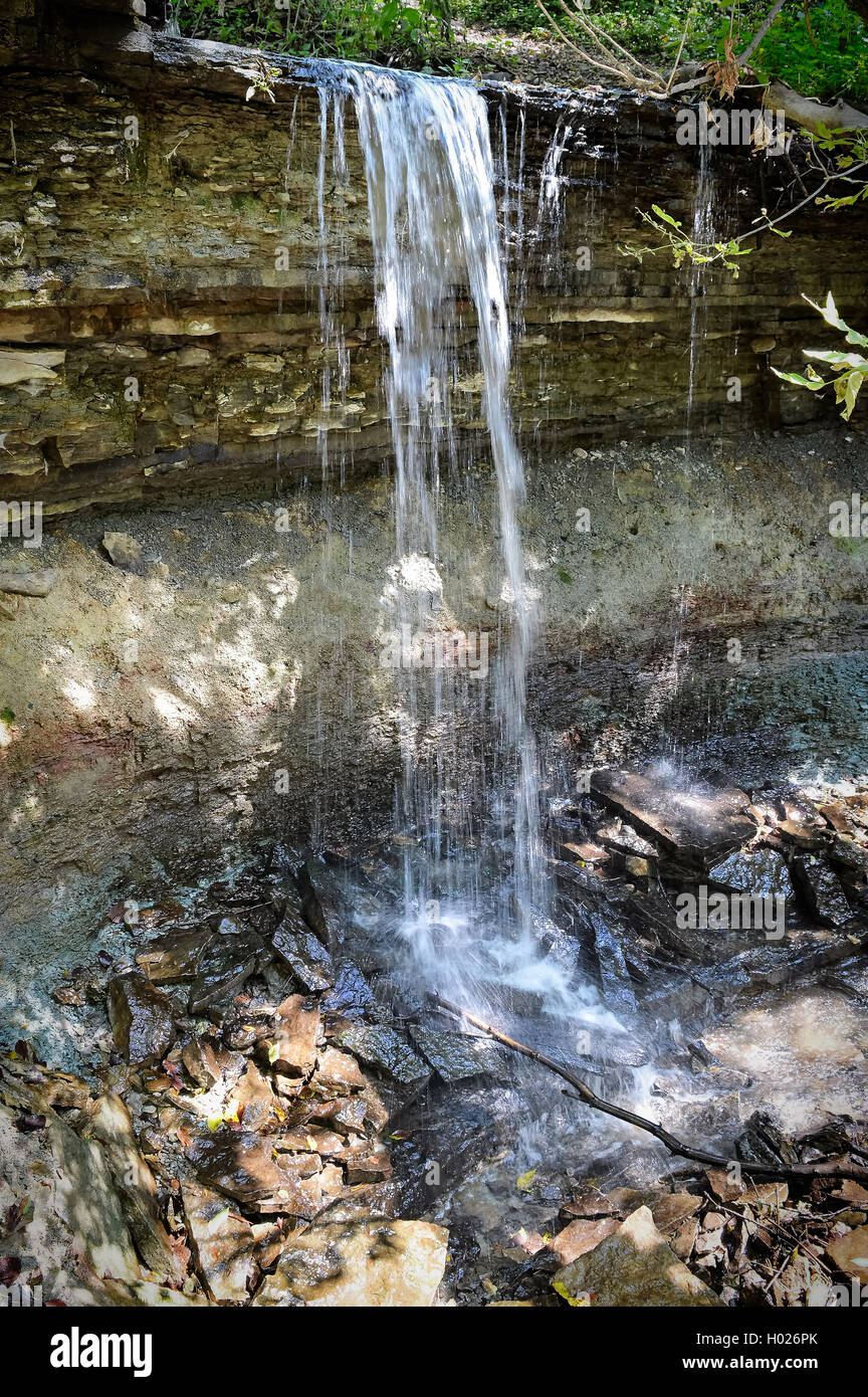 Waterfall in the Park Stock Photo - Alamy