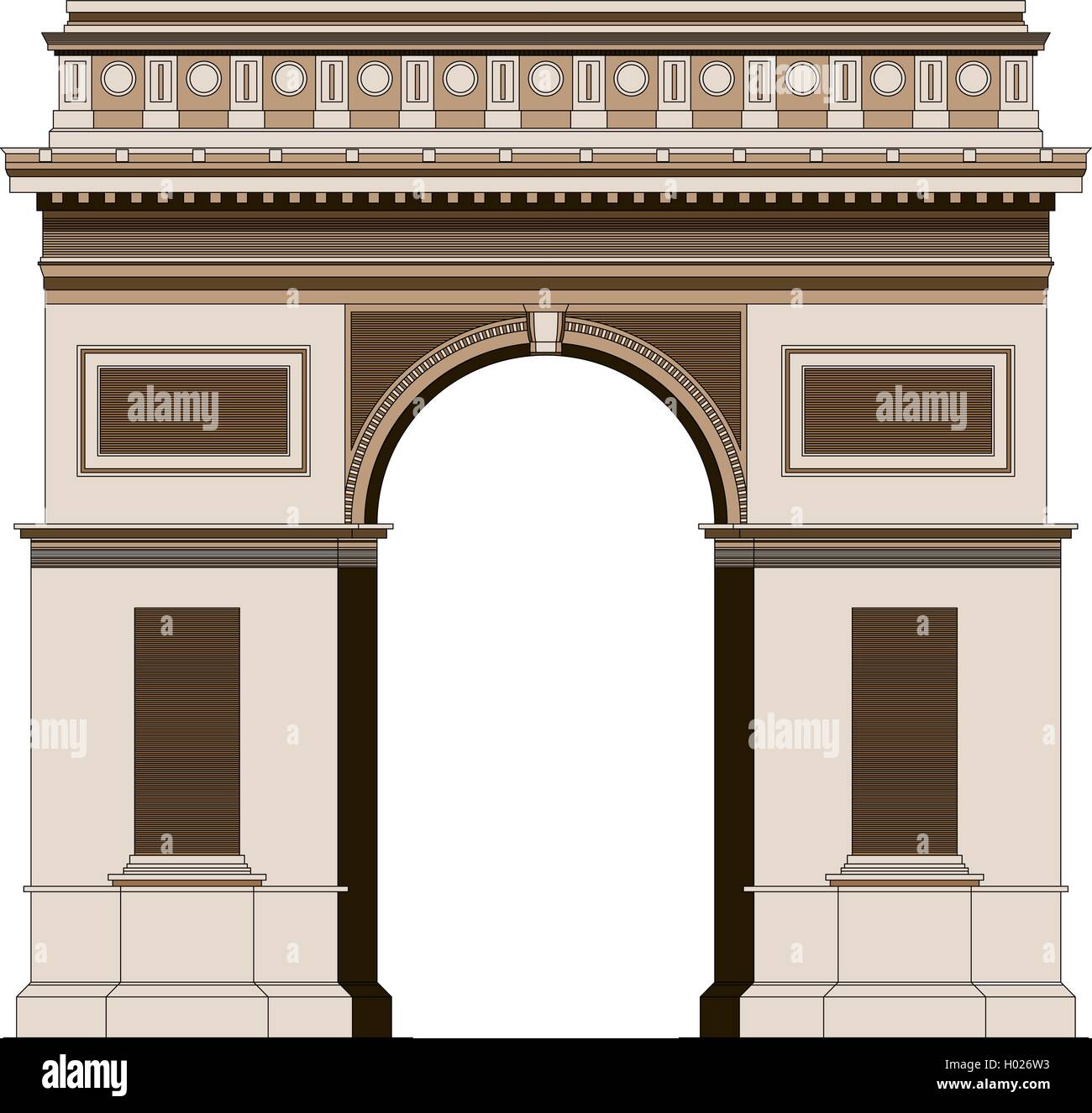 Facade is neoclassicism Stock Vector Images - Alamy