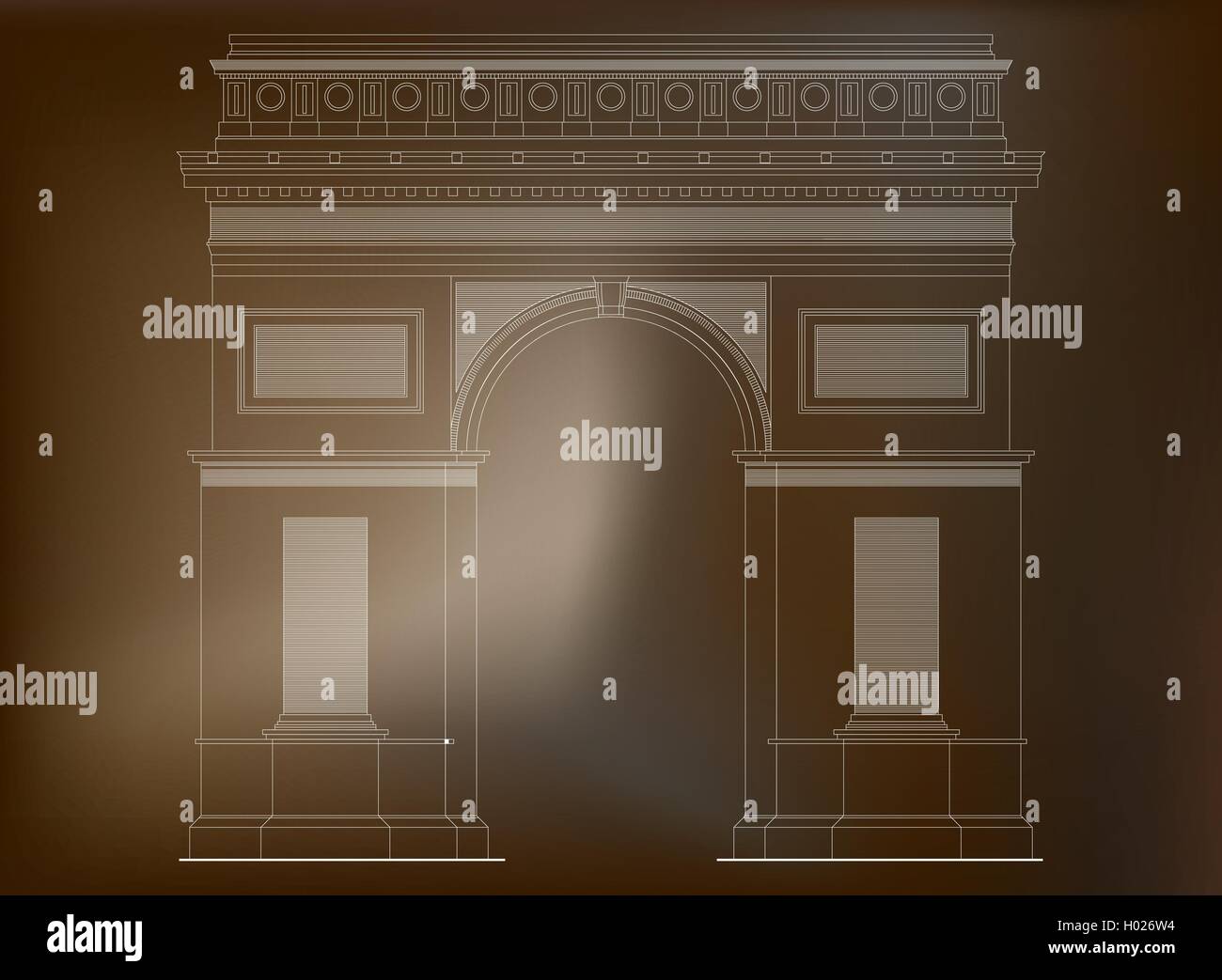 Facade is neoclassicism Stock Vector Images - Alamy