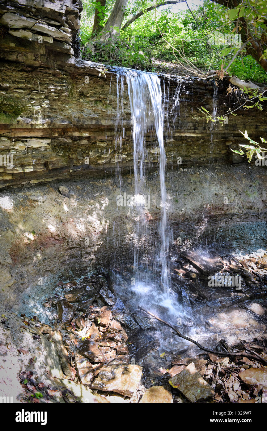 Waterfall in the Park Stock Photo - Alamy