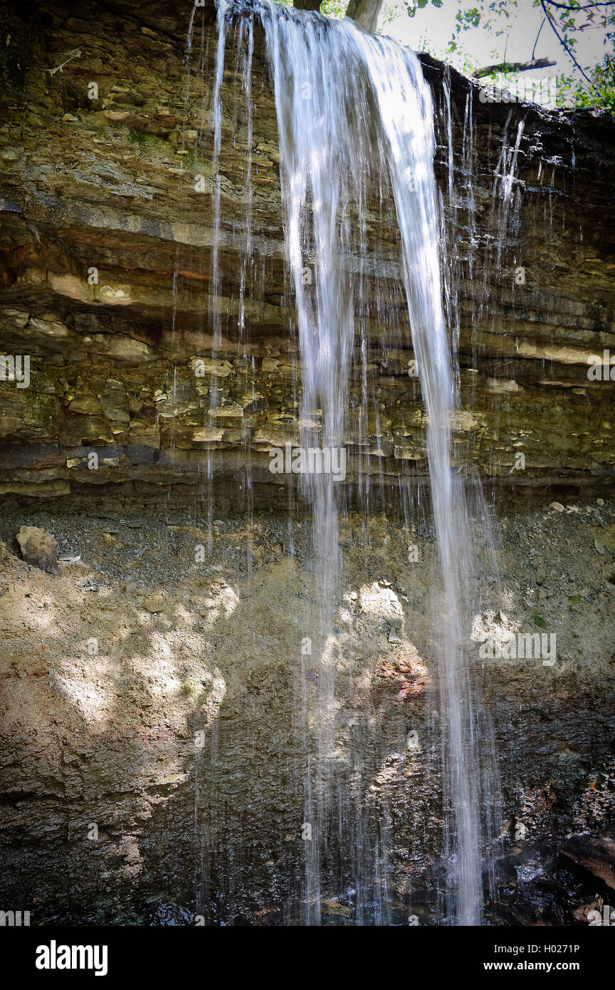 Waterfall in the Park Stock Photo - Alamy