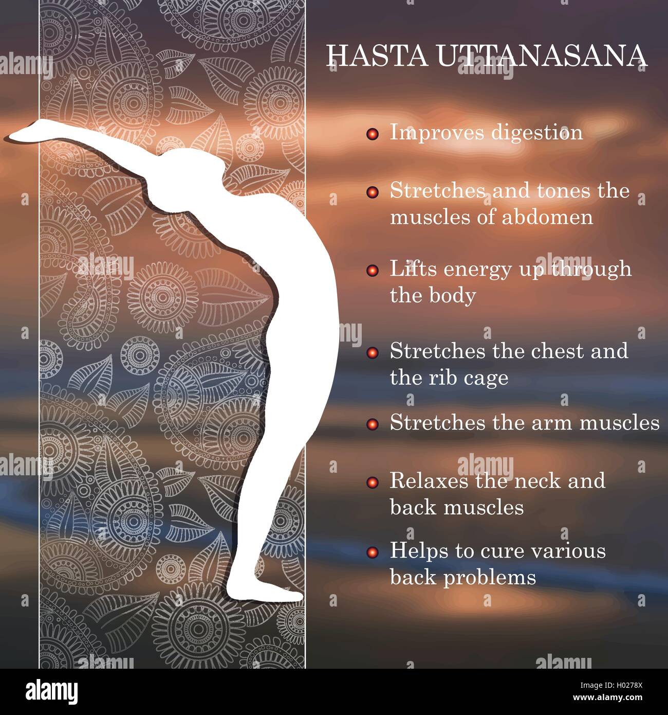 Yoga pose infographics, benefits of practice Stock Vector Image & Art ...