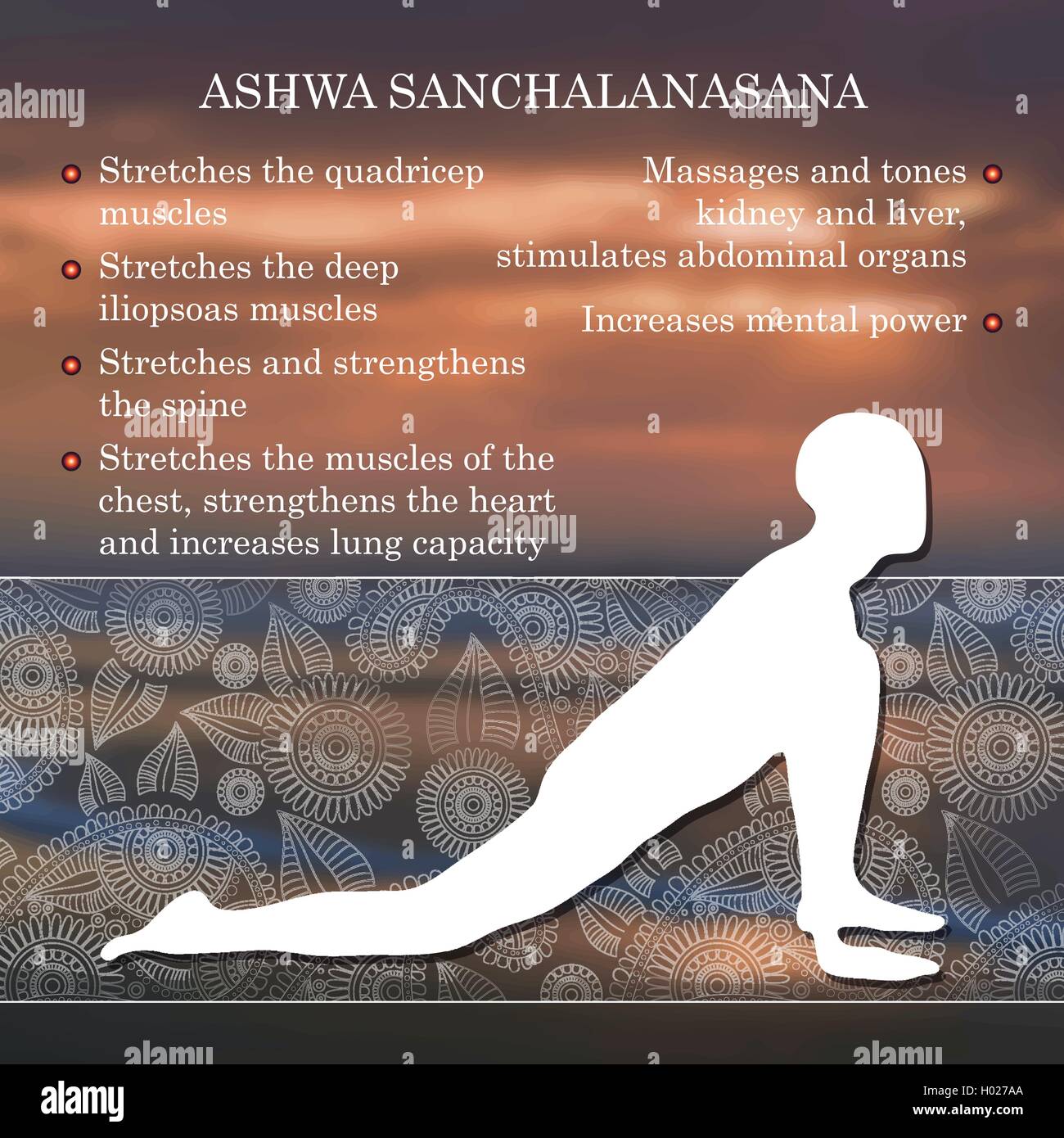 Yoga pose infographics, benefits of practice Stock Vector Image & Art ...