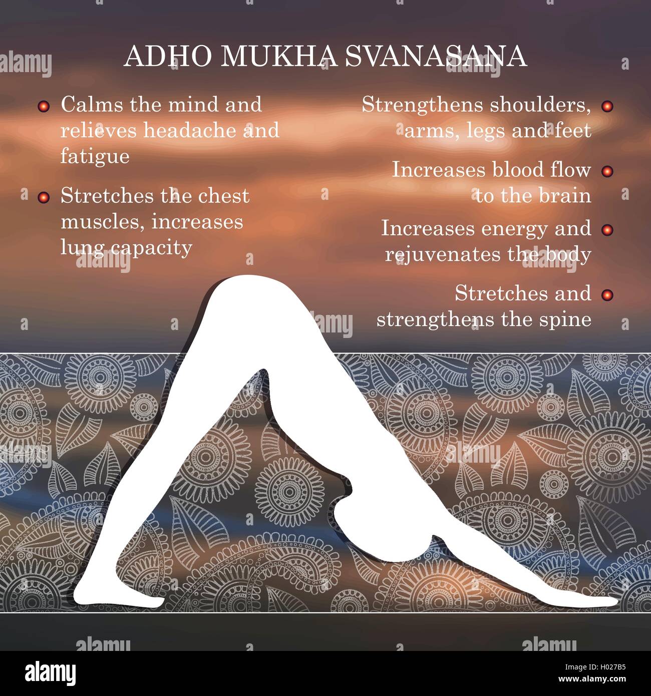 Yoga pose infographics, benefits of practice Stock Vector Image & Art ...