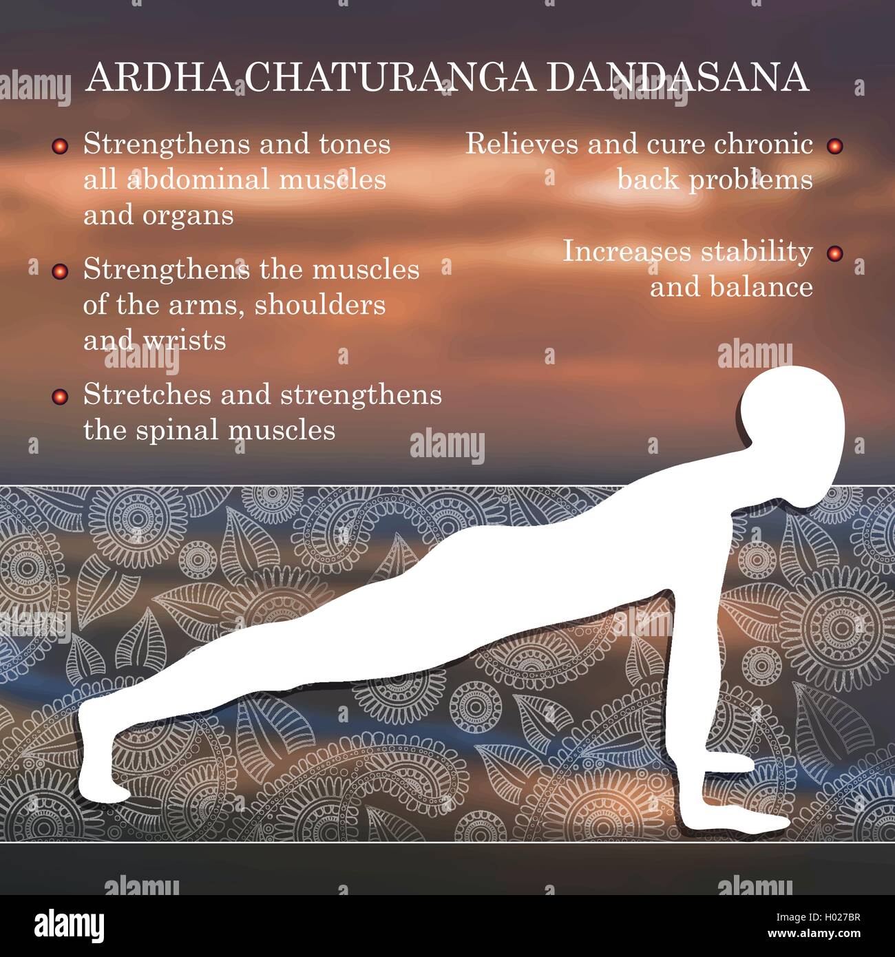 Yoga pose infographics, benefits of practice Stock Vector Image & Art ...