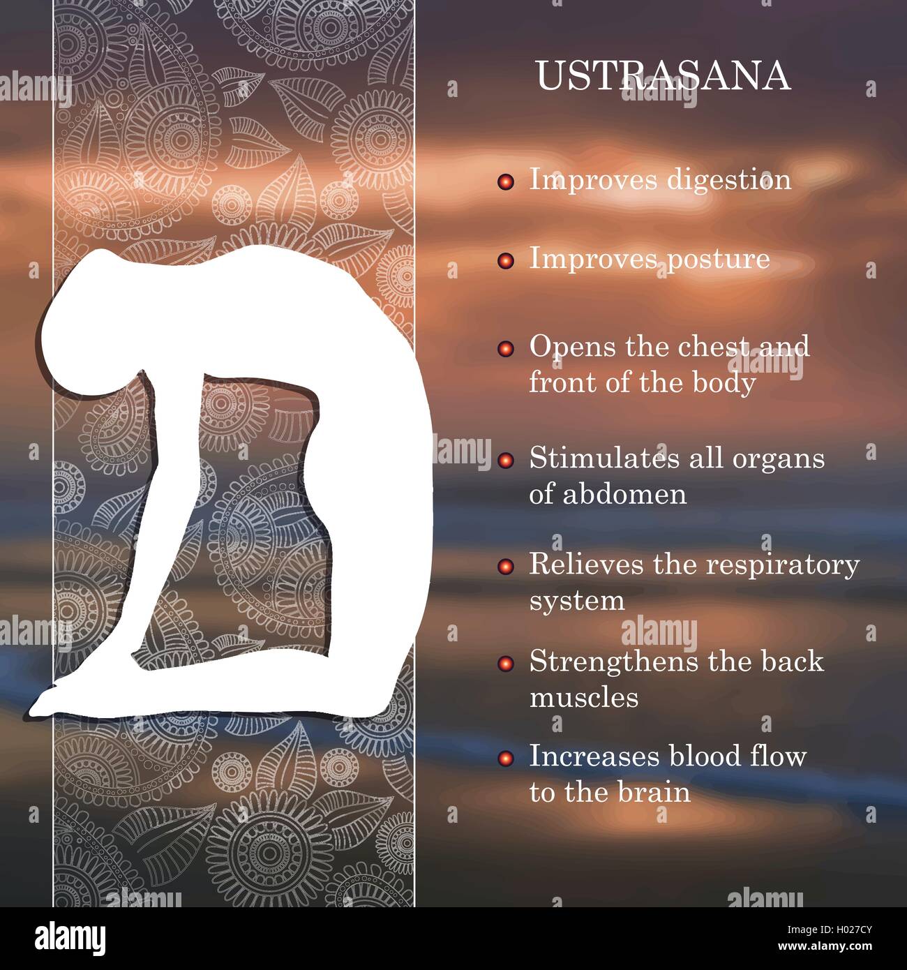 Yoga pose infographics, benefits of practice Stock Vector Image & Art ...