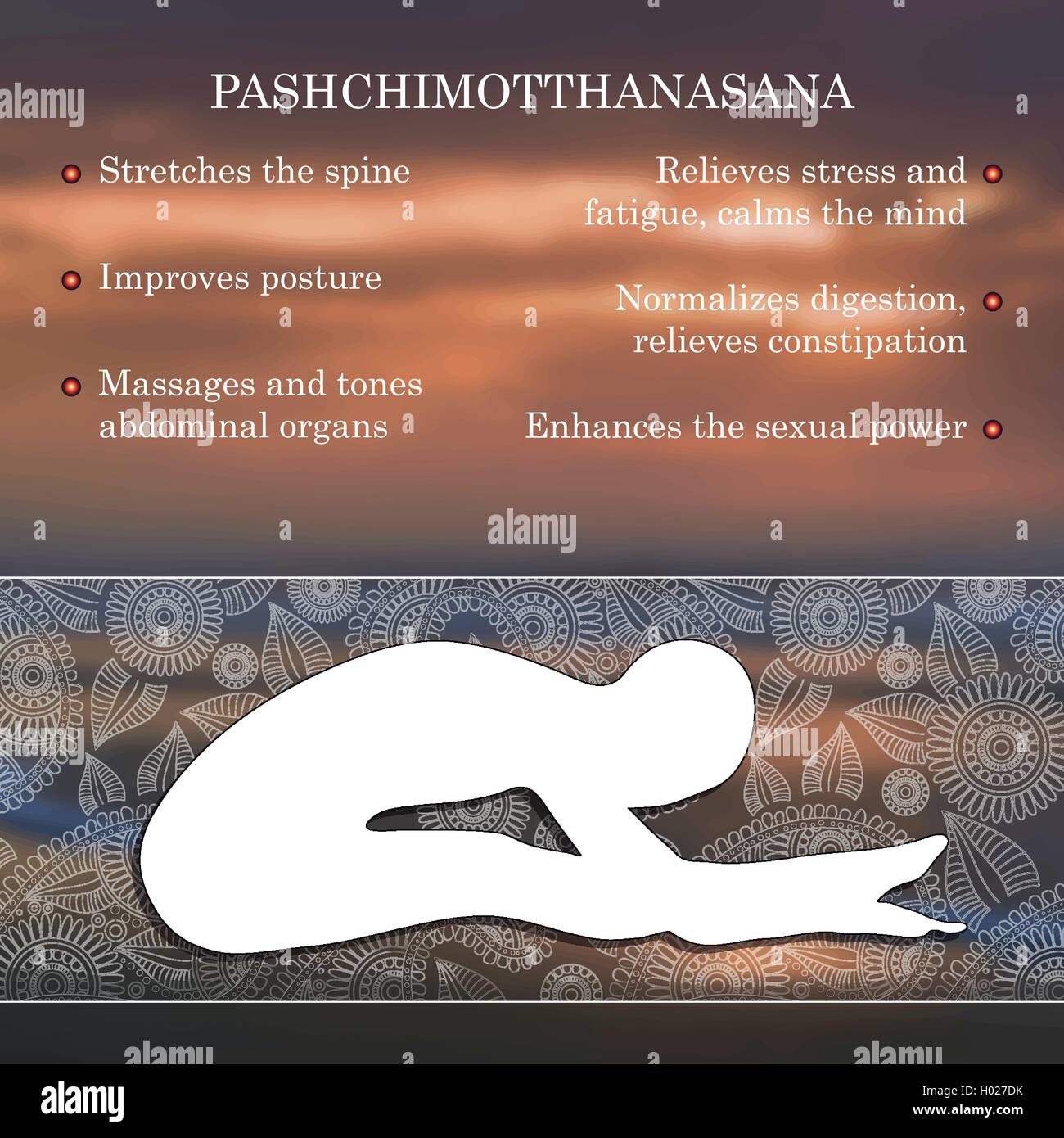 Yoga pose infographics, benefits of practice Stock Vector Image & Art ...