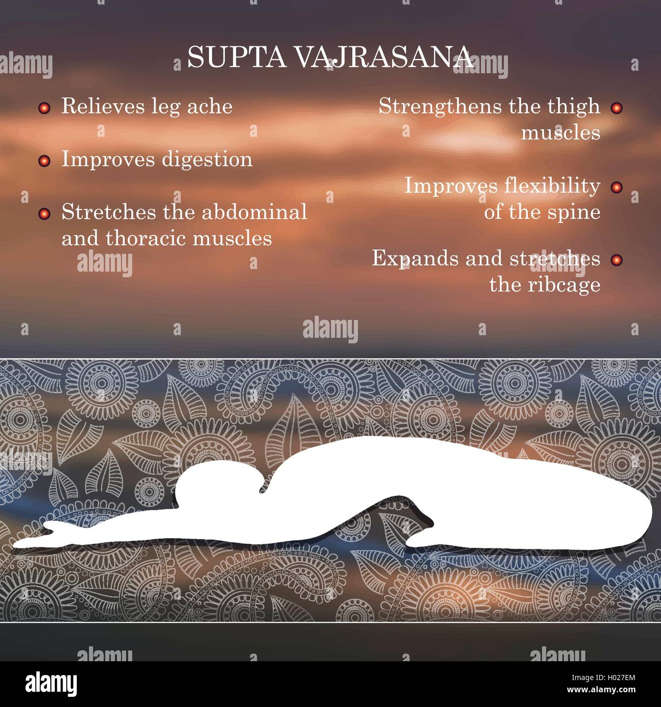 Yoga pose infographics, benefits of practice Stock Vector Image & Art ...